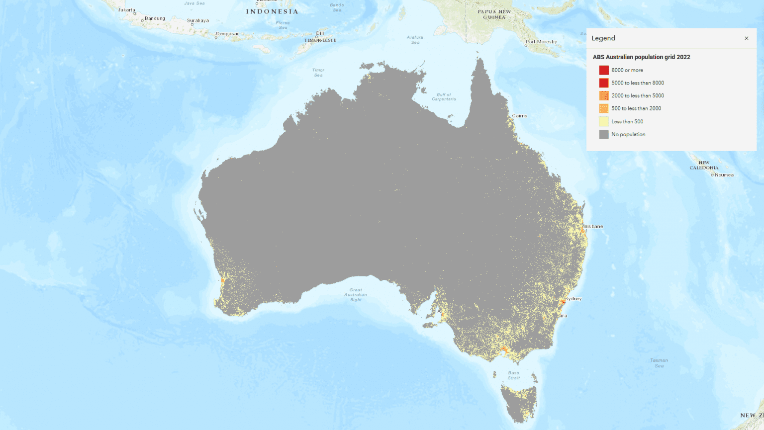 Population Density Of Australia - Earth Site Education