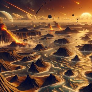 Archean Eon First life appears; early continents form.